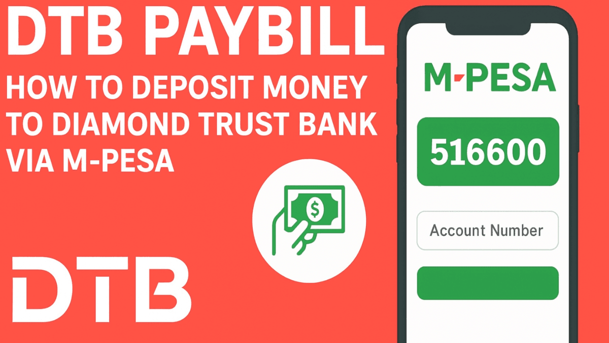 DTB Paybill: How to Deposit Money to Diamond Trust Bank via M-Pesa